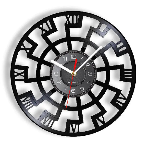 Black Sun Clock | Viking Heritage - Viking Heritage Store