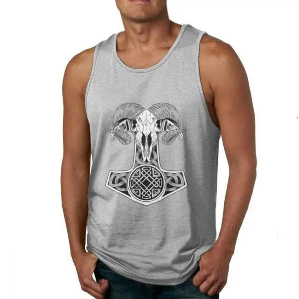 Mjolnir Goat Tank Top | Viking Heritage - Viking Heritage Store
