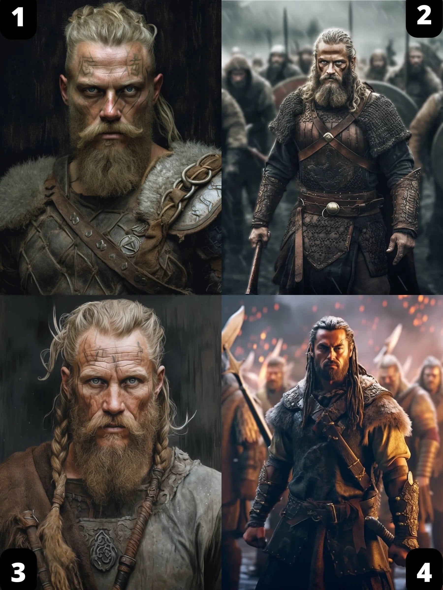 Personalized Viking Man Portrait | From Your Photos! - Viking Heritage ...