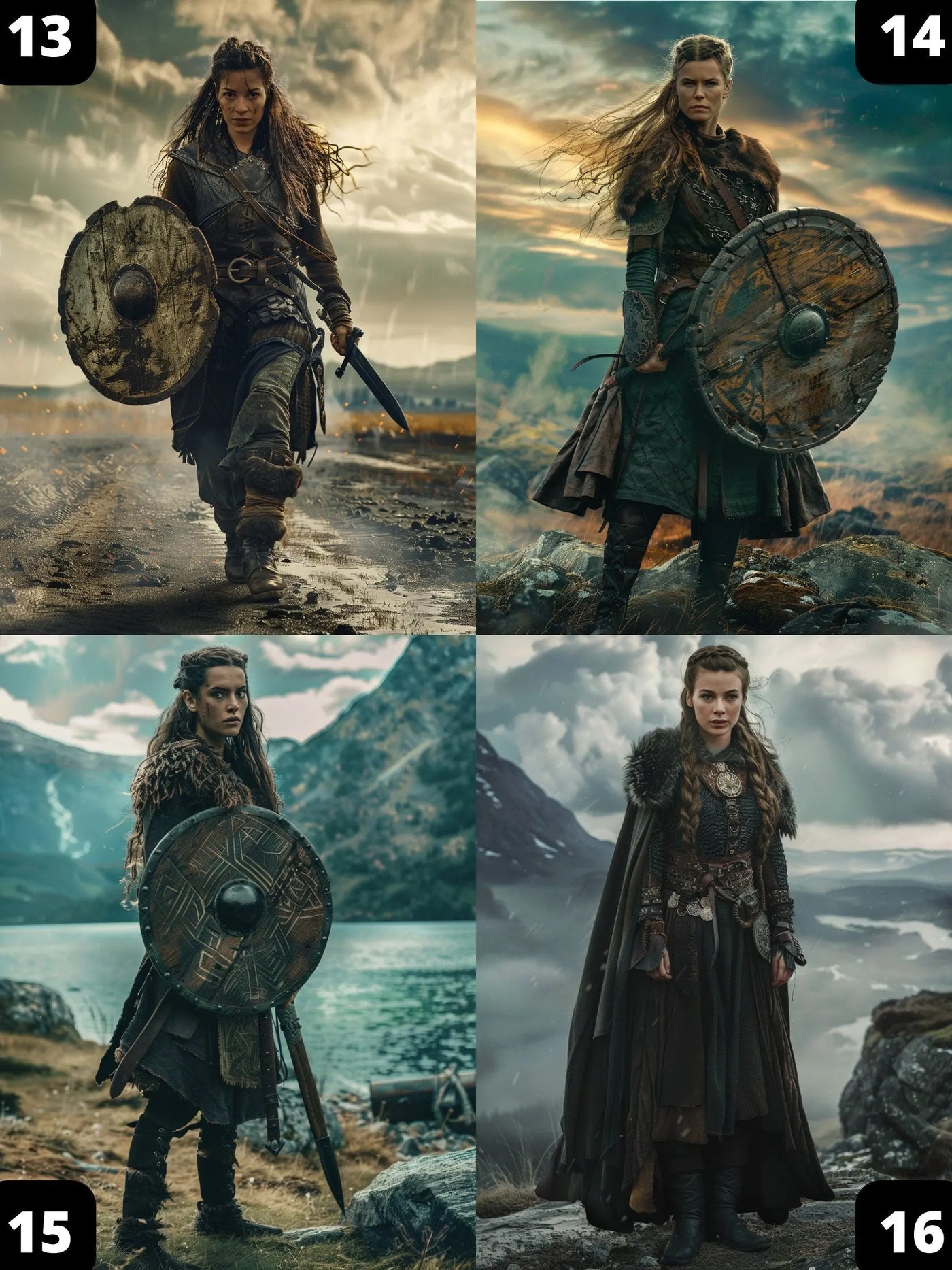 Personalized Viking Woman Portrait | From Your Photos! - Viking ...