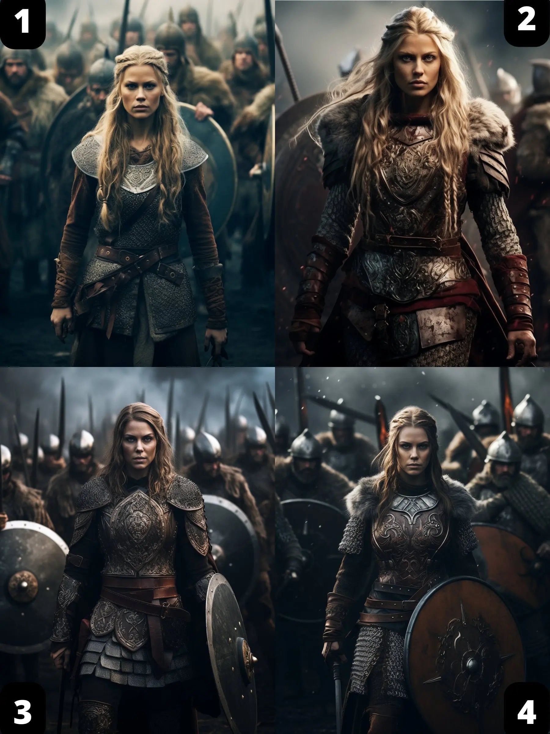 Personalized Viking Woman Portrait | From Your Photos! - Viking ...