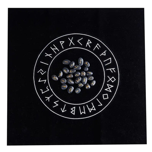 Set of 25 Engraved Viking Runic Stones - Viking Heritage Store