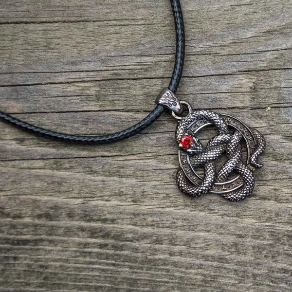 Silver Ouroboros Necklace | Viking Heritage - Viking Heritage Store