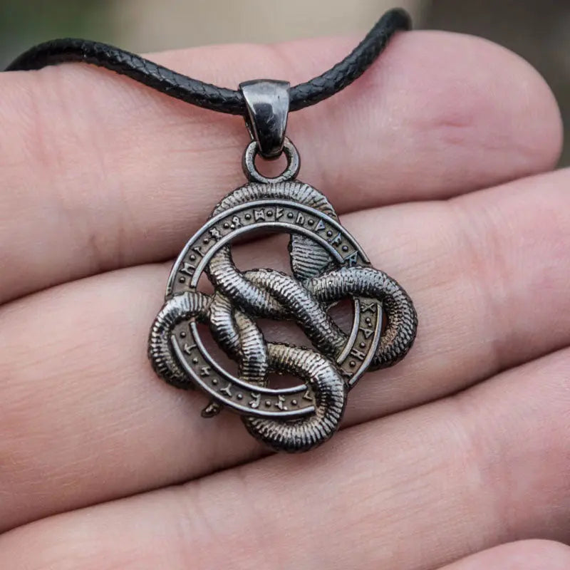 Silver Ouroboros Necklace | Viking Heritage - Viking Heritage Store