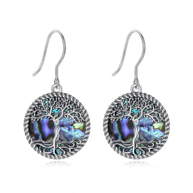 Tree of Life Earrings Silver | Viking Heritage - Viking Heritage Store