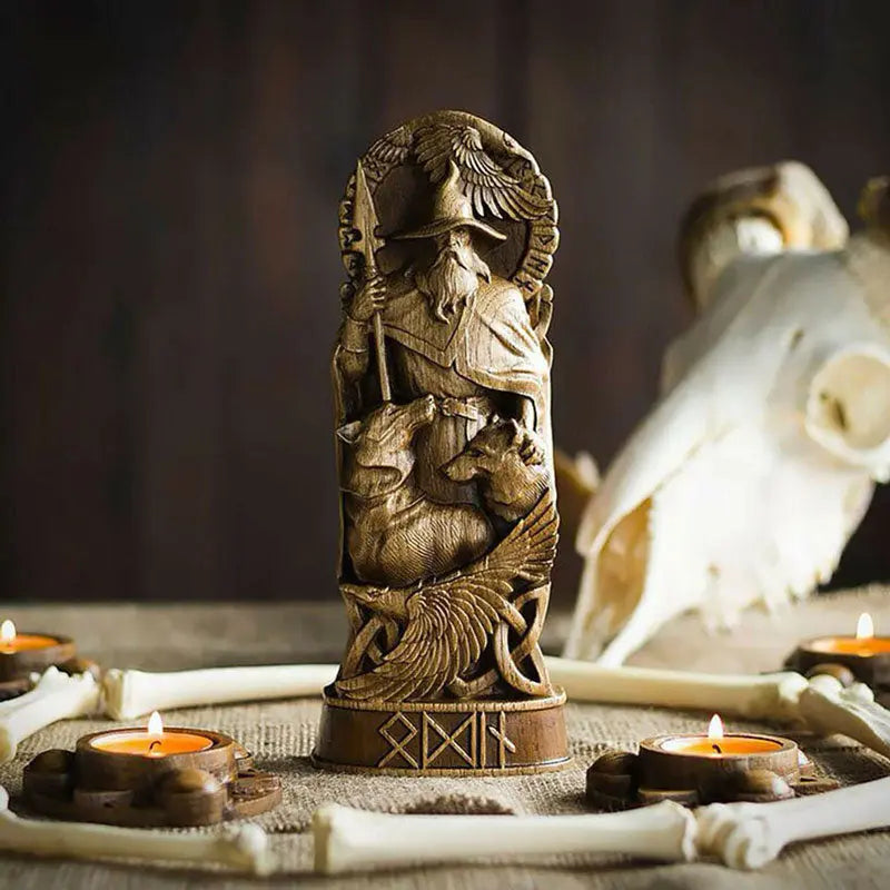 Viking Statue - GOD Odin - Viking Heritage Store